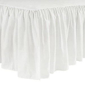 Lush Decor Ruffle Crib Skirt, 16" Drop, White