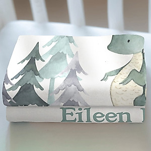 Personalized Baby Blanket - Soft Watercolor Dragon Animal Custom Blanket - Baby Shower Toddler Nursery Bed Blankets Stroller Crib 30x40 in Design 4