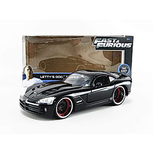 Fast & Furious 1:24 Letty's Dodge Viper SRT10 Die-Cast Car, Toys for Kids and Adults