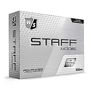 Wilson Staff Model Golf Ball - 12 Balls, White
