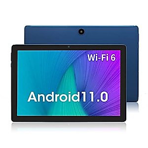 weelikeit Tablet 10 Inch, Android 11 Tablet with 5G WiFi+AX WiFi6,3GB RAM 32GB ROM Tablet PC,Quad-Core Processor,IPS HD Display Tablet with Stylus, 5MP+8MP Camera, Bluetooth,GMS Certified(Blue)