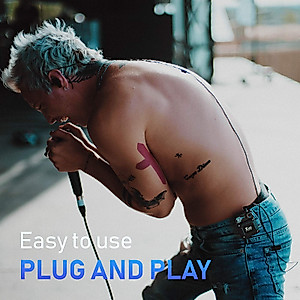 Xvive U4R4 Wireless in-Ear Monitor System 1 Transmitter and 4 Beltpack Receiver Personal IEM for Studio, Band Rehearsal,Live Performance,Camera Record