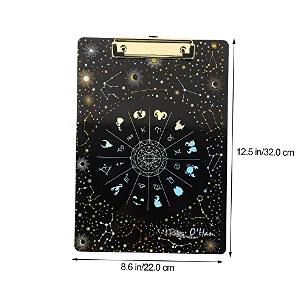 5pcs Convenient A Decorative Exam Profile Teacher Practical Clipboards Clipboard Size with Portable Board Writing Low for File Document Pattern Fashion