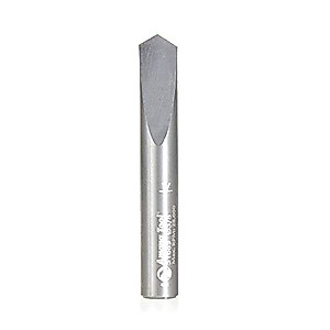 Amana Tool - 51689 CNC Solid Carbide 118° Pt. Spade Drill 3/8 Dia x 1 x 3/8 Shank