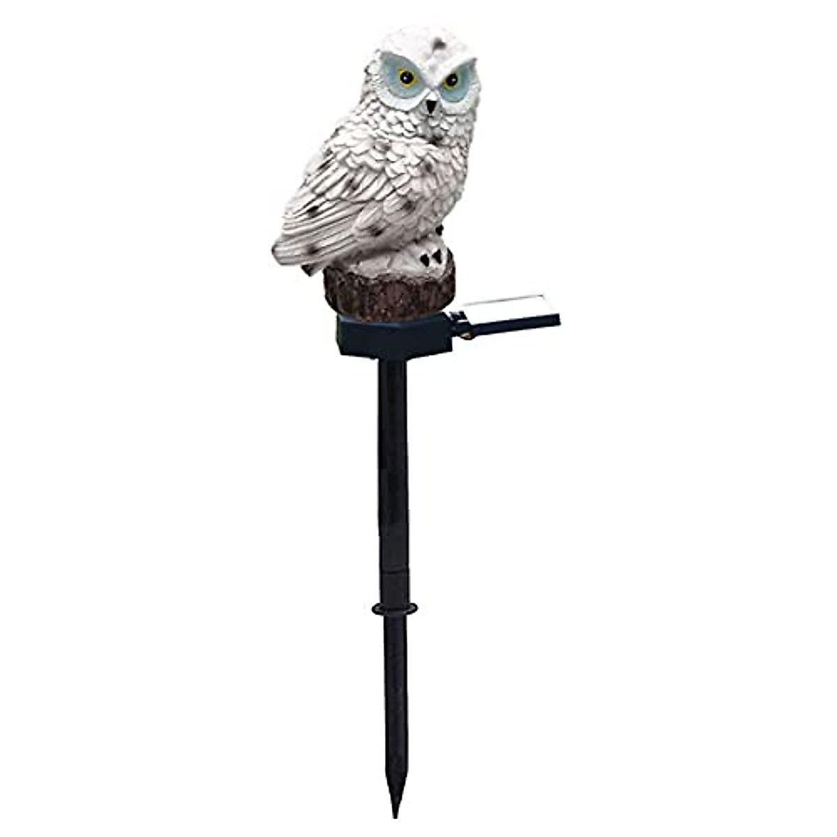 ivolks Solar Garden Lights Outdoor Resin Owl Powered with Stake Waterproof Decorative for Patio Pathway Courtyard Lawn