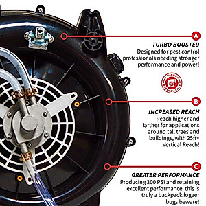 Tomahawk Turbo Boosted Backpack Fogger Leaf Blower ULV Sprayer Machine for Garden Spraying with Gas Powered Engine