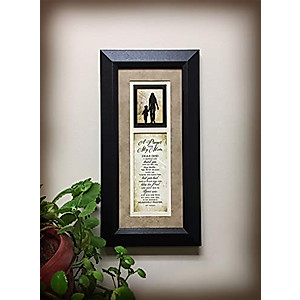 Dexsa Prayer for My Mom Wood Frame Wall Plaque for Mother’s Day, Birthday Gift for Mom | Made in USA | Bonus Mom Gift, Mother-in-Law Picture Frame | Best Mom Plaque from Son or Daughter | 8x16 inches
