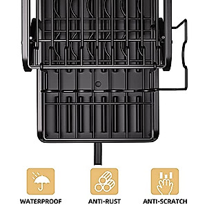 Dish Drying Rack for Kitchen Counter Over The Sink, Larger 2-Tier Dish Drying Rack Drainboard Set with Double-Layer Bowl Rack, Cup Rack, Drain Board, Sticky Board Rack, Cutlery Rack.