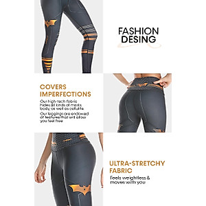 Active4U Drakon Wear Compression Leggings Pants for Women Drakon (Bat)