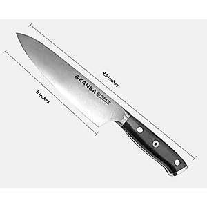 KANKA Grill 5" Utilility Kitchen Knife - Professional German Stainless Steel With Premium Fiberglass Handle, Razor Sharp, 4 ounces