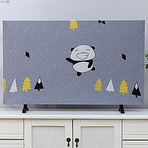 YIJIAFEIFEI Television Cover for Dustproof and Decorative Soft Polyester Fiber Tv Cover with Edge of Elastic Band LCD TV Display Dust Cover(Size:40 inches)