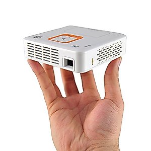 Pyle Smart Mini Pocket Portable Projector with Built-In Android PC, Speakers, Bluetooth Connectivity, Wi-Fi Access, Rechargeable Battery, and Full HD 1080p Support and upto 120in Display Size