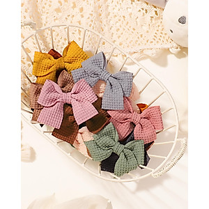 Jollybows 20pcs Baby Hair Clips Girls Bows 2" Mini Alligator Clip Toddler Pigtail Bow Fine Hair Clip