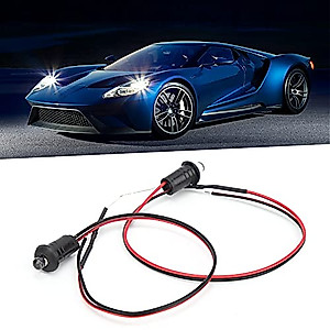 2Pcs Fake Alarm Lamp Blue Light Modification Universal 12V Vehicle Accessories Blinking LED Security Warning Lamp for Car-s Boats RVs Motorcy