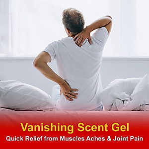 CareAll Muscle & Joint Vanishing Scent Gel, 3.0 oz. (3 Pack), Non-Greasy, Pain Relief Gel for Muscle, Back and Minor Arthritis, Topical Analgesic, 2.5% Menthol