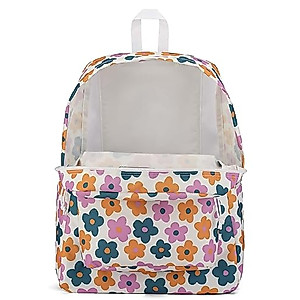 JanSport Superbreak Backpack - Durable, Lightweight Premium Backpack, Funky Floret
