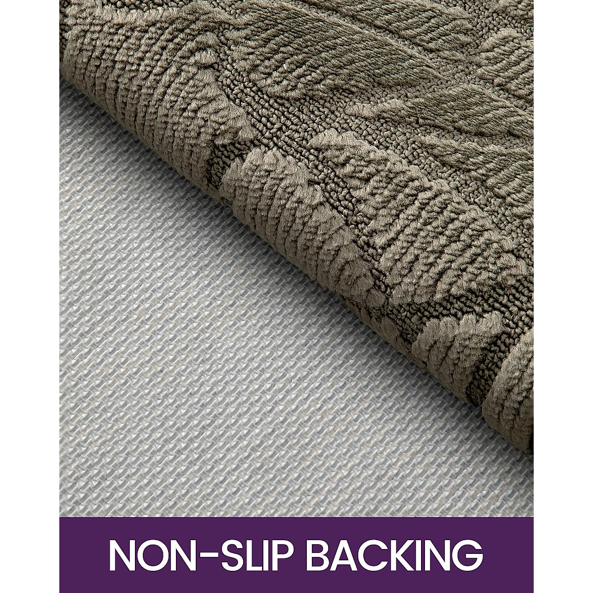 DEXI Front Door Mat for Home Entrance, 24x36 Non-Slip Absorbent Floor Mats Low-Profile Washable Doormat for Entryway, Garage, Patio, Green