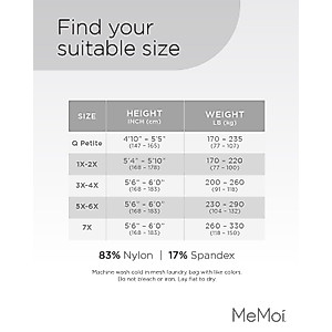 MeMoi Plus Size Curvy Suspender Lace Pantyhose, Control Top Pantyhose for Women, Lightweight Womens Stockings - Black 5X/6X