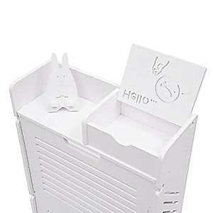 KenSyuInt Shoe Cabinet with 2 Flip Drawers for Entryway, Freestanding Shoe Rack Shoe Organiazer Narrow Shoe Cabinet Shoe Storage Cabinet Tipping Shoe Cabinet, White for Entryway, Bedroom, Hallway