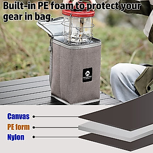 CAMPINGMOON Camping Gear Lantern Storage Case T-8,T-9 (10.2'' Height (T-9BC))