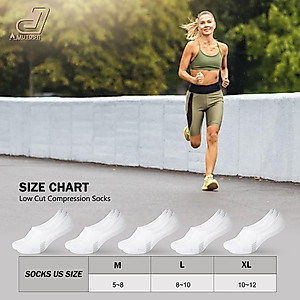 Amutost No Show Socks Womens White Running Thick Low Cut Athletic Ankle Soft 5-6 Pairs