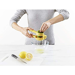 Joseph Joseph JuiceMax Dual-Action Citrus Press, One Size, Yellow