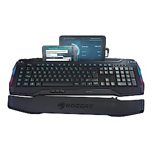 ROCCAT Skeltr - Smart Communication RGB Gaming Keyboard with Universal Device Docking Slot, Black