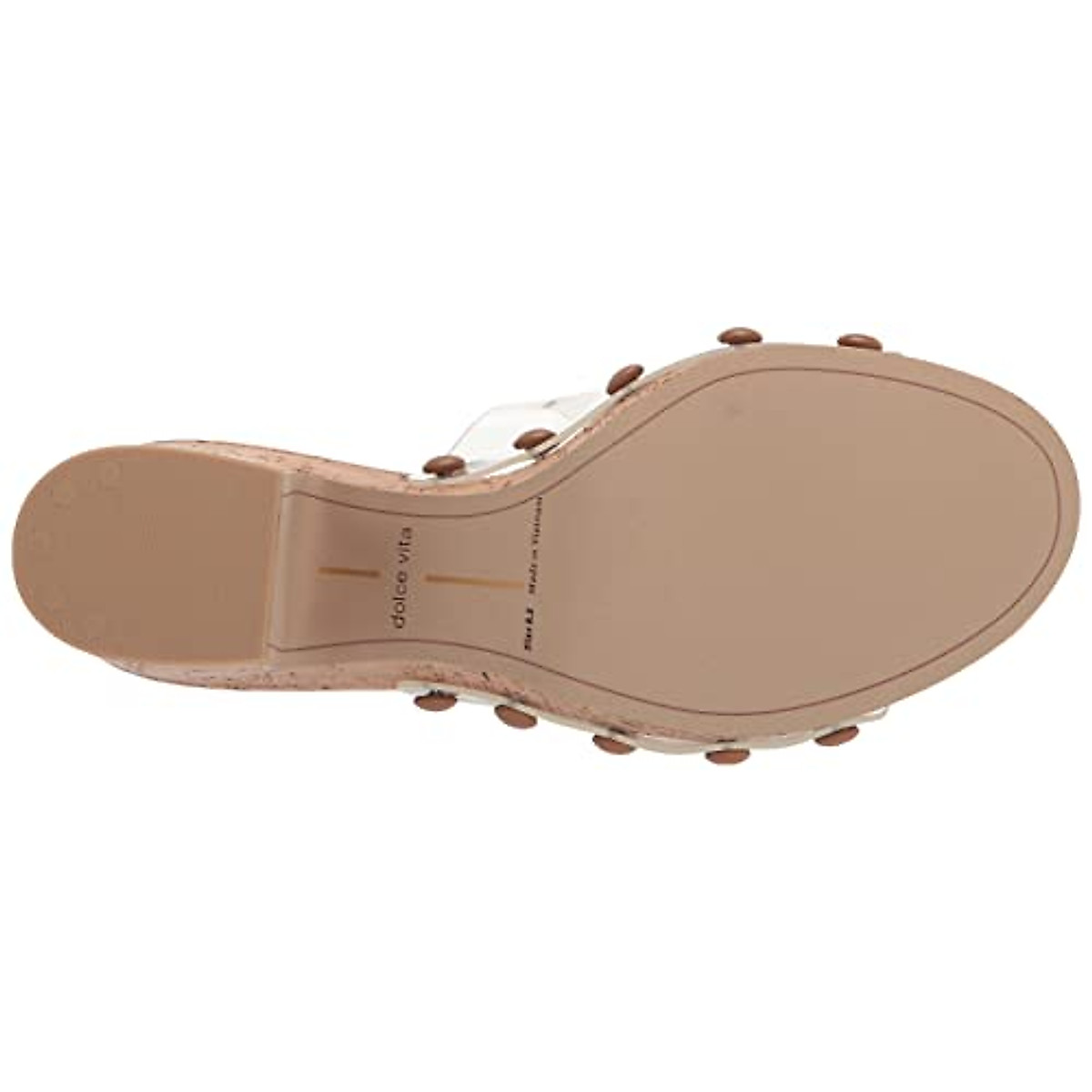 Dolce Vita Women's EMOL Sandal, Crystal Vinyl, 8.5