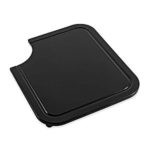 Camco RV/Marine Sink Mate 12½-Inches x 14 ½-Inches Cutting Board - Fits Securely Over Your RV or Boat's Kitchen Sink - Ideal for Cleaning, Carving and Chopping - Black (43858)