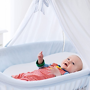 Toyvian Crib Canopy Net Holder Rack: Net Stand Holder Rack for Cot Bed Bracket Accessories 1 Set
