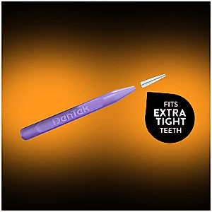 DenTek Complete Clean Easy Reach Floss Picks, Advanced Fluoride Coating, Mouthwash Blast Flavor, 75 ct. (Pack of 2)