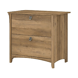 Bush SAF132RCP-03 Salinas 2-Drawer Lateral File Cabinet, Letter/Legal, Reclaimed Pine, 31.73-Inch