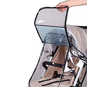 iCookii Stroller Rain Cover for Uppababy, Raincover for Bugaboo, Raincover for Baby Jogger, Pushchair Pram Waterproof Dustproof Rain Cover for Baby Stroller Baby Travel Weather Shield Accessory