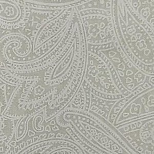Choice Fabrics Supreme 108" Quilt Backing - Tone on Tone - Premium Cotton Fabric Cut by The Yard (White on Cream - Paisley)