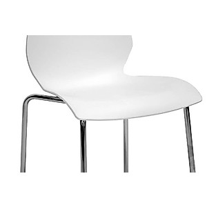 Baxton Studio Overlea Dining Chairs, One Size, White