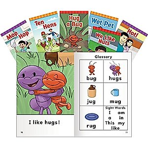 Teacher Created Materials - Classroom Library Collections: Short E,O,U Rimes - 6 Book Set - Grades Prek-1 - Guided Reading Level A - B