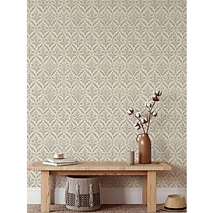 YXTII Boho Wallpaper Peel and Stick Wallpaper Vintage Wallpaper Stick and Peel Damask Wallpaper Self Adhesive Removable Wallpaper for Bedroom Drawers Cabinets