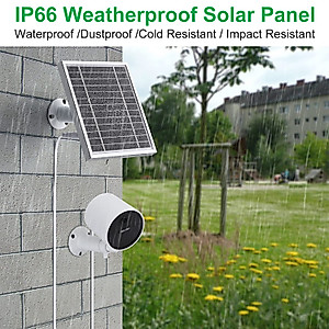 UYODM 3 Pack Solar Panel Compatible with SimpliSafe Outdoor Security Camera, Built-in 2200 mAh Battery Power Your SimpliSafe Outdoor Camera Continuously, IP66 Waterproof Aluminum Alloy Frame