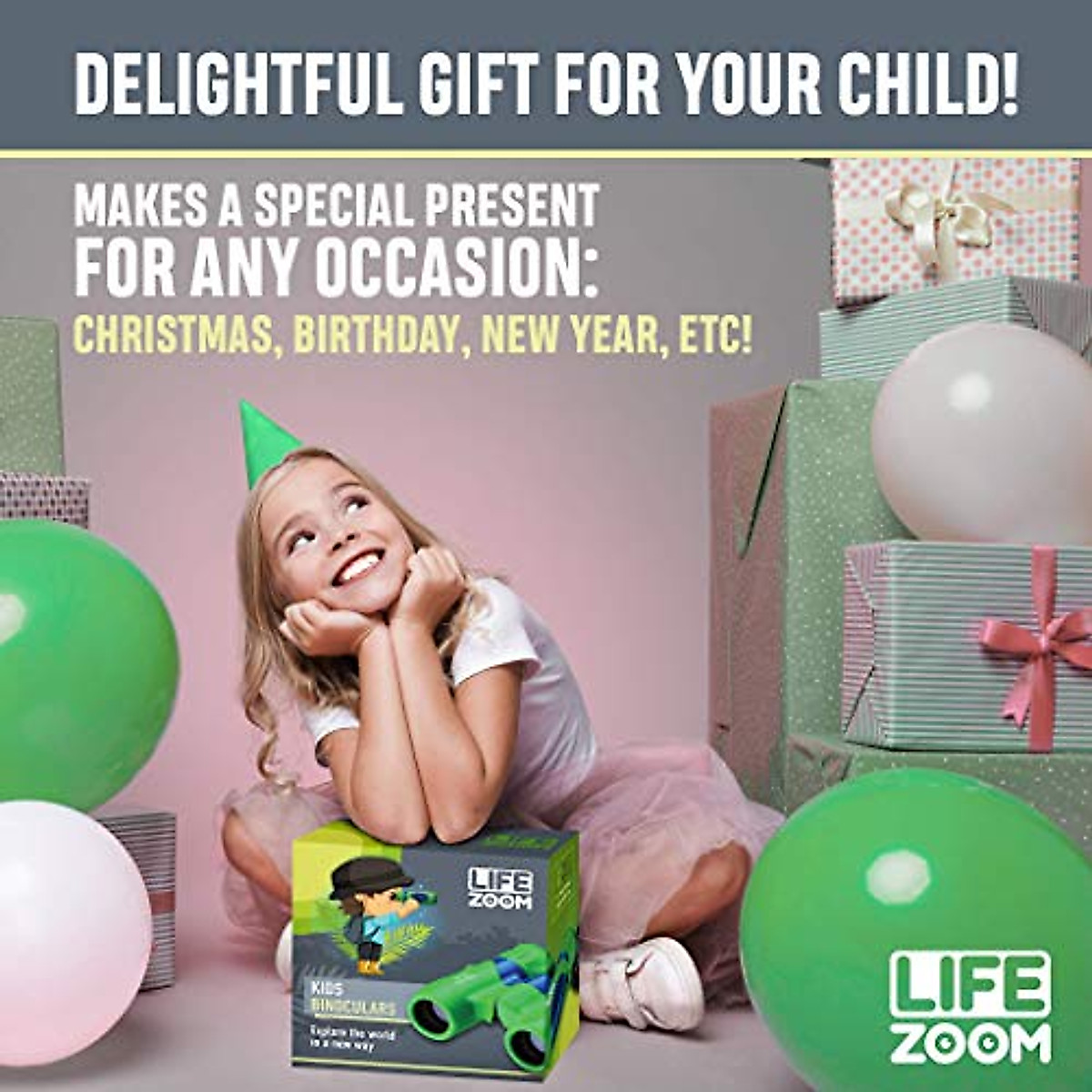 Kids Binoculars and Compass - 8x21 Compact Binoculars for Kids - High Resolution Real Optics - Bird Watching- Small Binoculars for Kids 5-12, Boys, Girls - Outdoor Play - Hunting - Camping