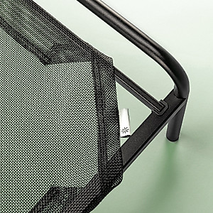 ZINUS Elevated Metal Framed Comfort Pet Bed, Small, Black