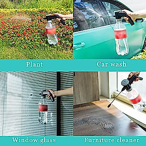 JETASU electric sprayer, garden sprayer you may never have seen, Cola bottle for direct use, USB fast charging with adjustable spout for gardening, Yard, Cleaning