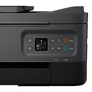 Canon PIXMA TR70 22 All-in-One Wireless Bluetooth Color Inkjet Printer, Black - Print Copy Scan - 1.44" OLED, 13 ipm, 4800x1200 dpi, 8.5x14, Auto 2-Sided Printing, 35-Sheet ADF, BROAGE Printer Cable