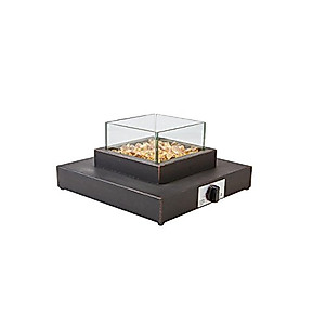 Hampton Bay GFT-30174 8,000BTU Antique Bronze Portable Table Top Gas Fire Pit