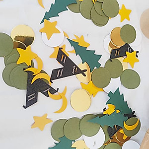 Happy Camping Confetti - Camping Explorer Party Decoration, Woodland Birthday Confetti, Little Explorer Confetti, One Happy Camper Birthday Photo Booth Props
