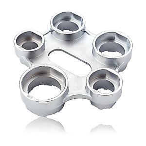 Gosknor 10 in 1 Faucet Aerator Removal Tool, Universal Metal Aerator Wrench Key for Sink Faucets Removal & Installation Durable Faucet Wrench for Bathroom & Kitchen Tap Maintenance