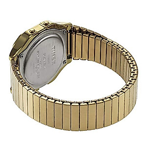 Timex Men's T78677 Classic Digital Gold-Tone Stainless Steel Expansion Band Watch