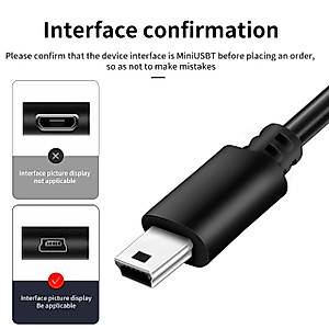 SaiTech IT Mini USB OTG Cable for Digital Cameras - USB A Female to Mini USB B 5 Pin Male Adapter Cable