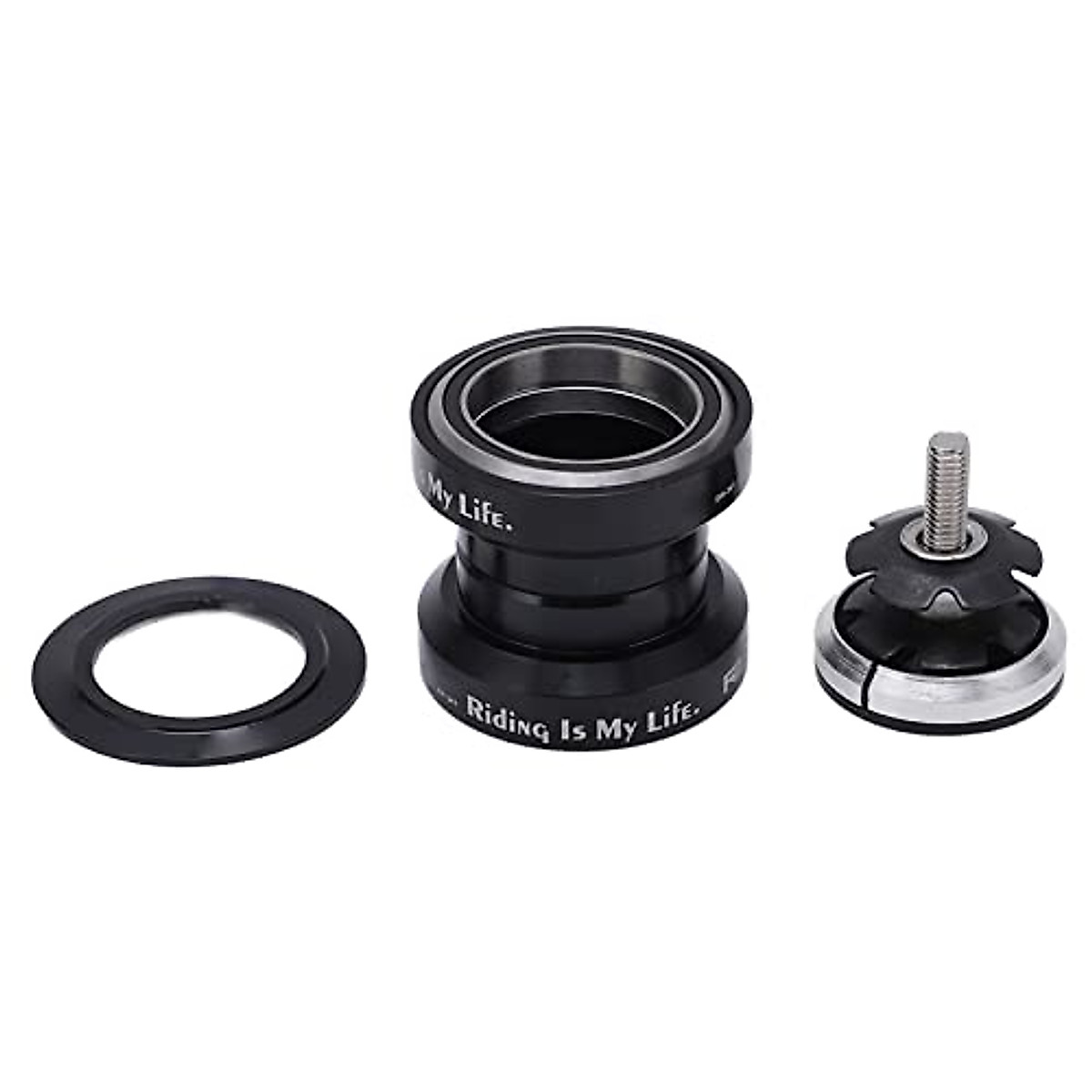 Road Bike Headset Bearings, Mountain Bike Headset Flexible Rotation Aluminum Alloy Material for 34mm Frame