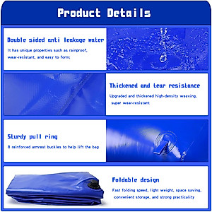 Water Bladder Storage Containers,240L/63Gallon Portable Fresh Water Storage Tank,Bathtub Water Storage Bladder Barrel Bag for Drought Resistance Fire Protection Agricultural Irrigation Outdoor