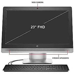 HP EliteOne 800 G2 Non Touch 23 FHD All in One PC - Intel Core i5-6500 3.2GHz 16GB 256GB SSD Webcam WiFi Windows 10 Pro Without CD ROM(Renewed)